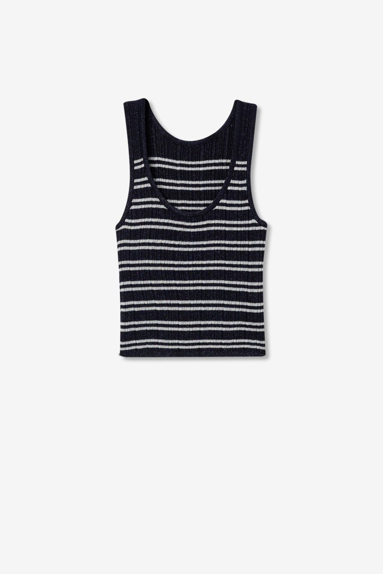 Top às Riscas com Brilho - 10058108_785 | Tiffosi