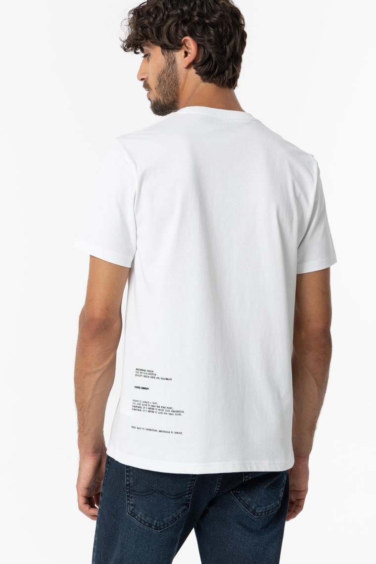 Camiseta Estampado Frontal con Relieve - 10058564_001 | Tiffosi