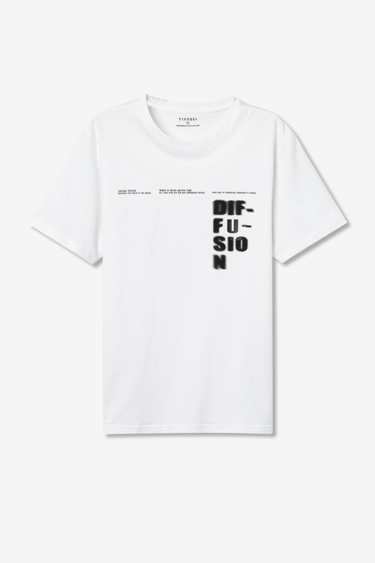 Camiseta Estampado Frontal con Relieve - 10058564_001 | Tiffosi
