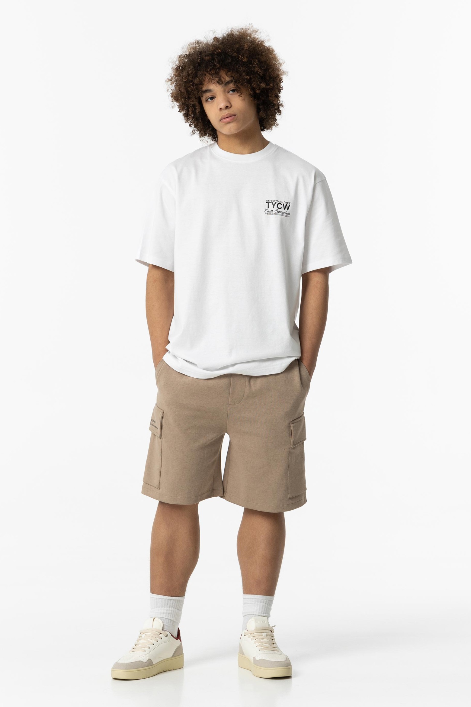 Beige Shorts - 10058461_180 | Tiffosi