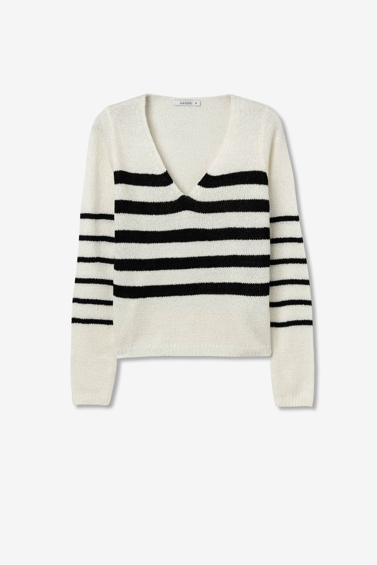 Striped Knit Sweater - 10056285_104 | Tiffosi