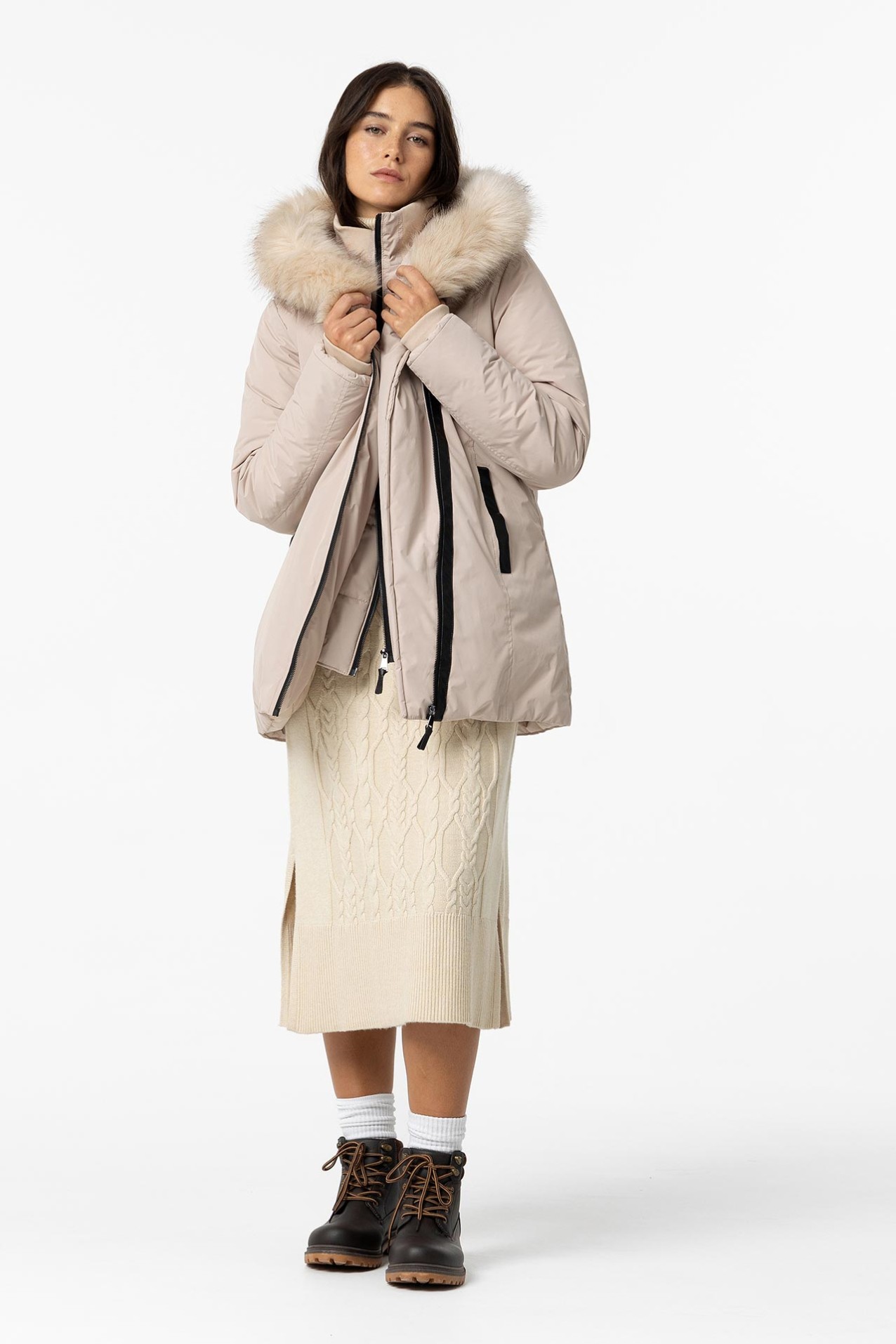 Casaco Acolchoado Dois Fechos - 10056545_153 | Tiffosi