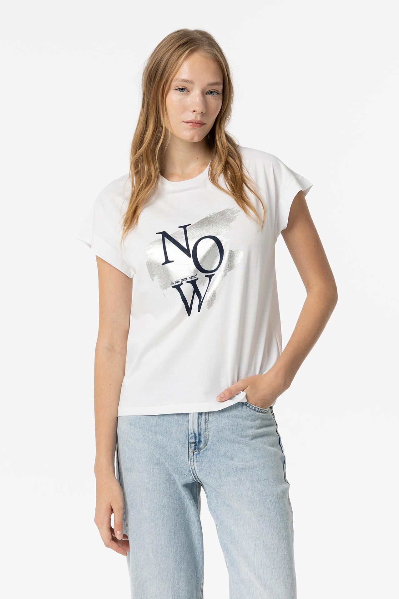 White Short Sleeve T-Shirt - 10061471_001 | Tiffosi