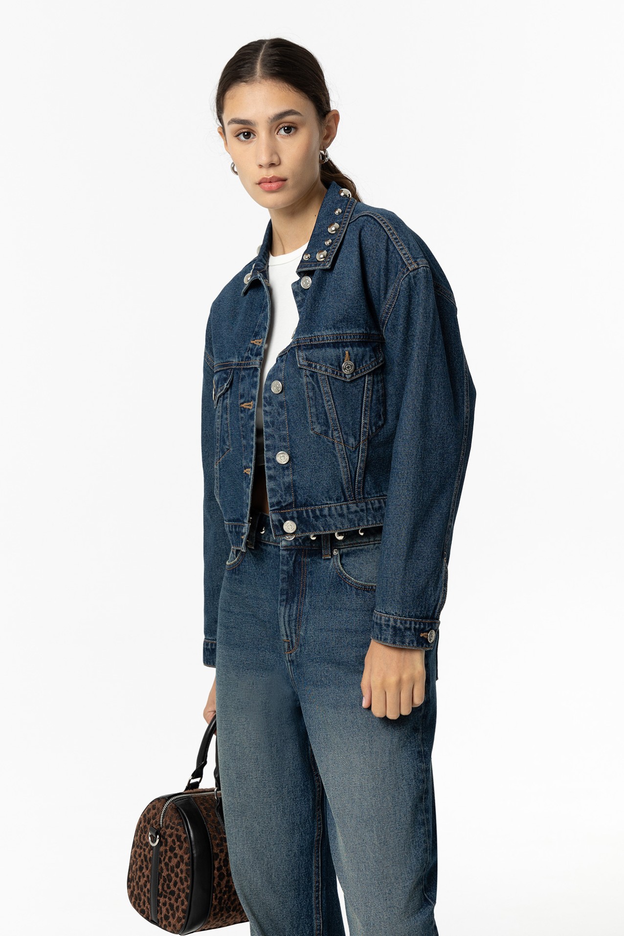 Indigo-Blue Jacket - 10060647_E10 | Tiffosi