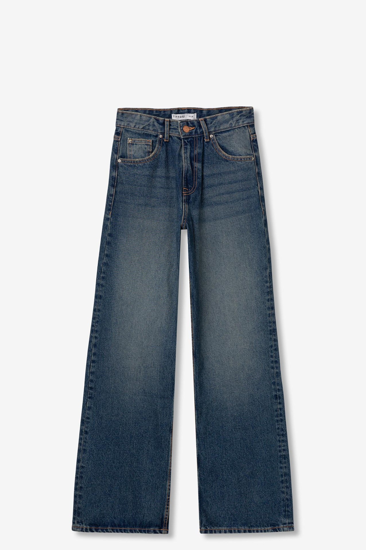 Jeans Kylie Wide Leg Cintura Alta - 10060654_E10 | Tiffosi