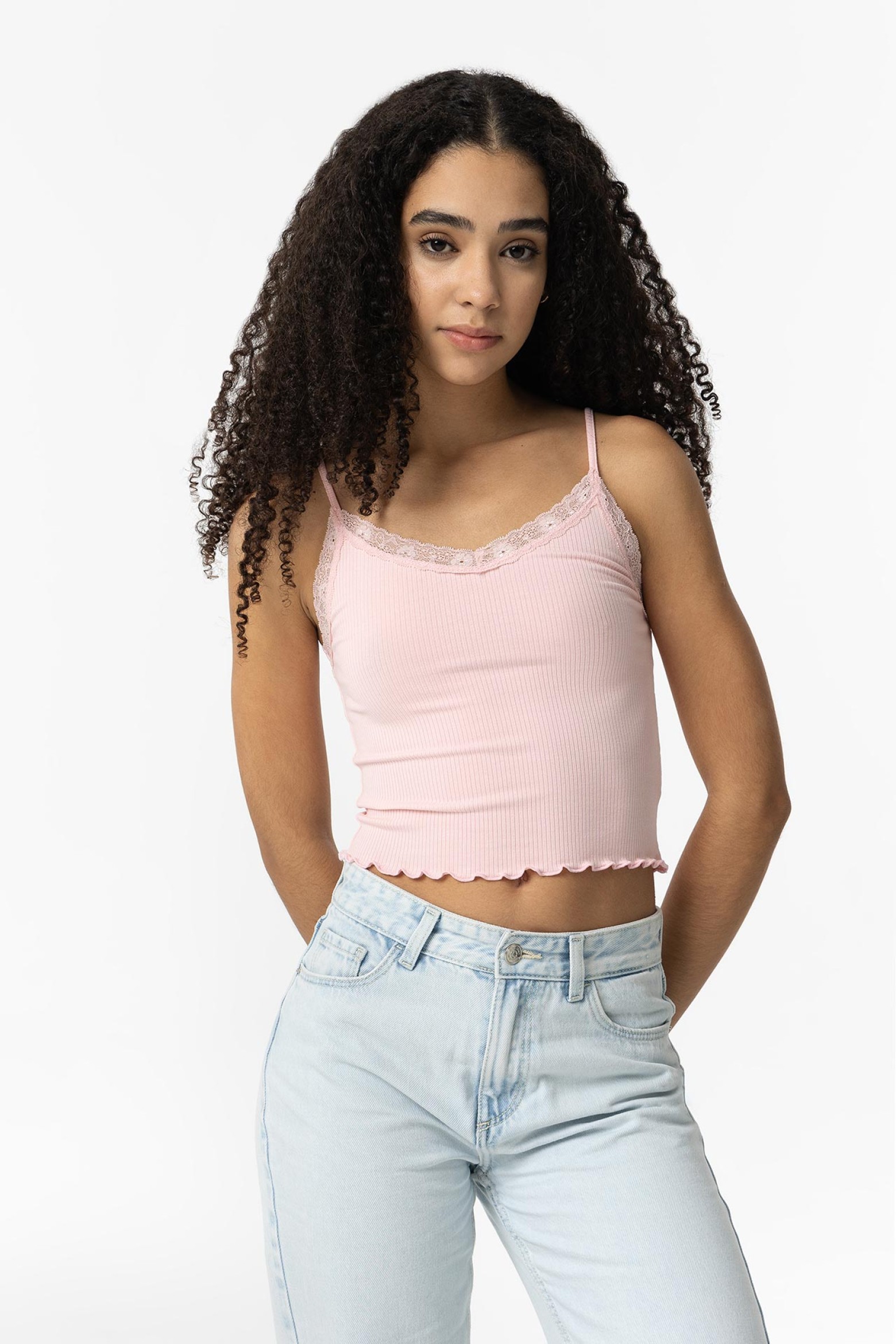 Cotton Cropped Top - 10059237_610 - Tiffosi