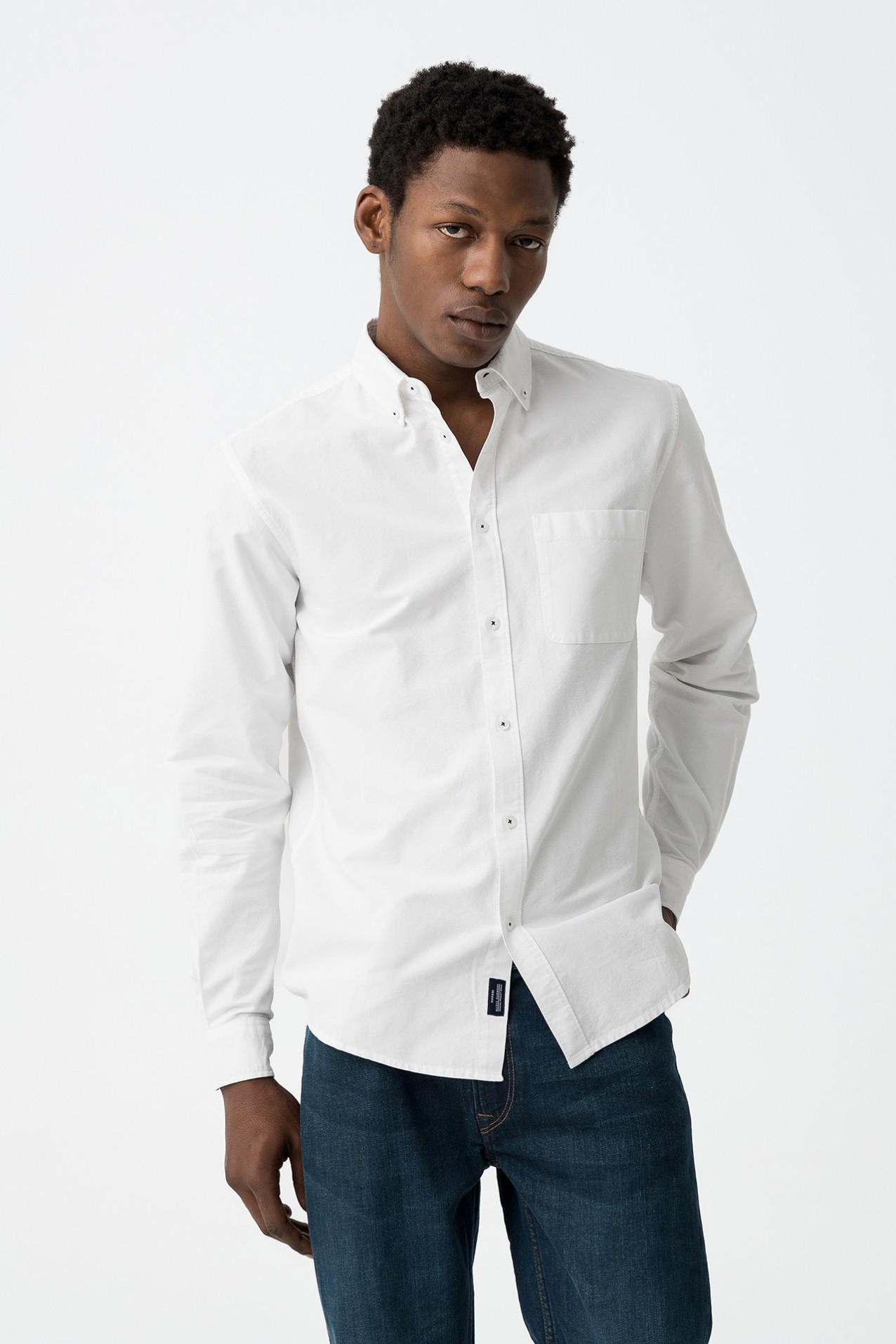 White Long Sleeve Shirt - 10046898_001 - Tiffosi