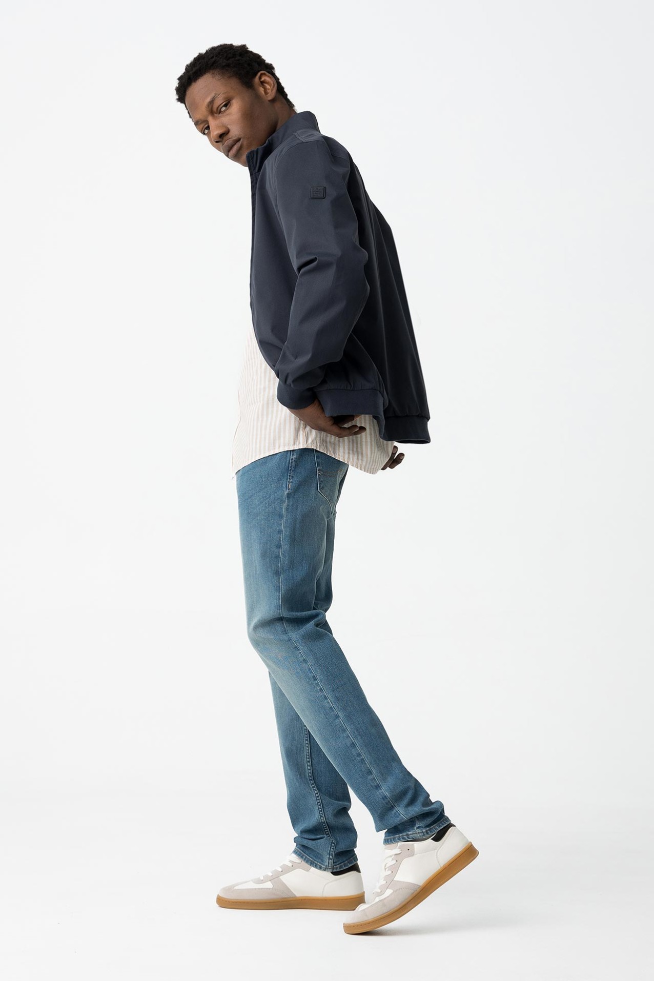 John Slim Straight Fit Jeans - 10059861_M1034 | Tiffosi