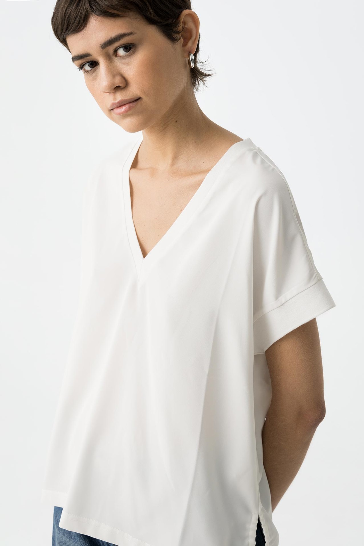 Basic blouse - 10059536_110 | Tiffosi
