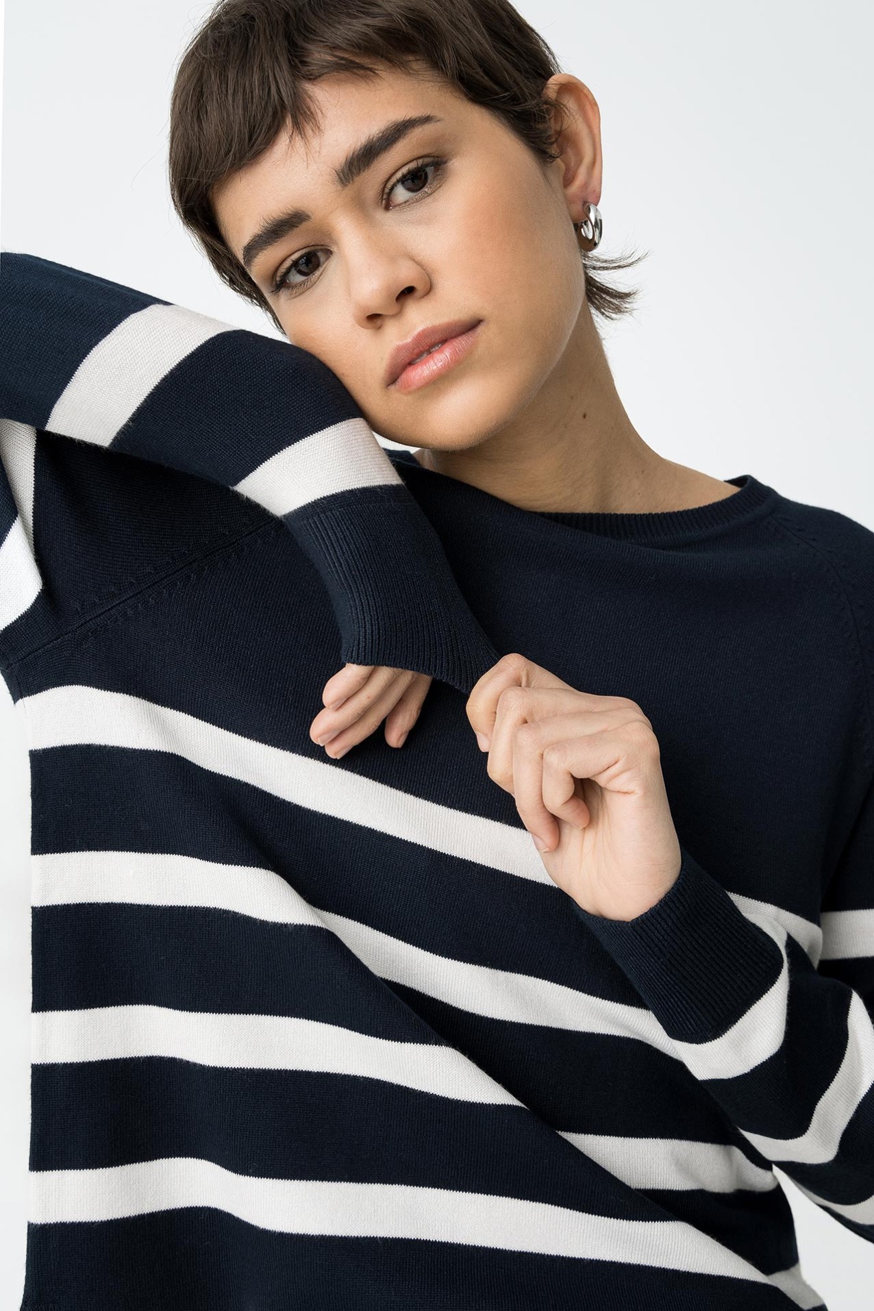 Camisola de Malha às Riscas - 10059058_790 | Tiffosi