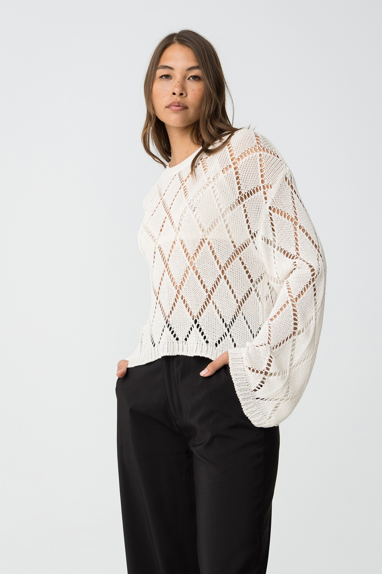 Beige Sweater - 10061045_106 - Tiffosi