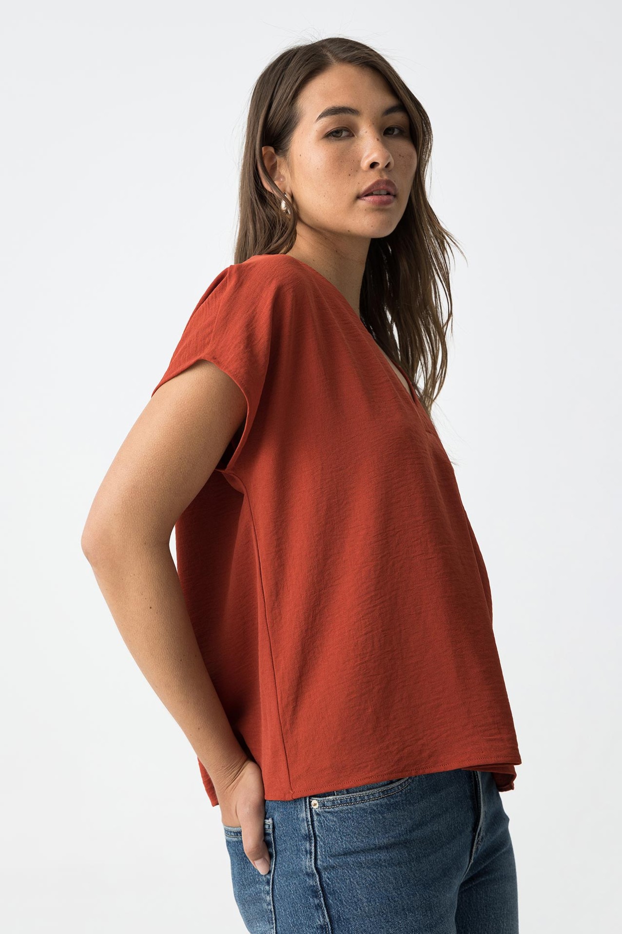 Blusa fluída - 10059346_447 - Tiffosi