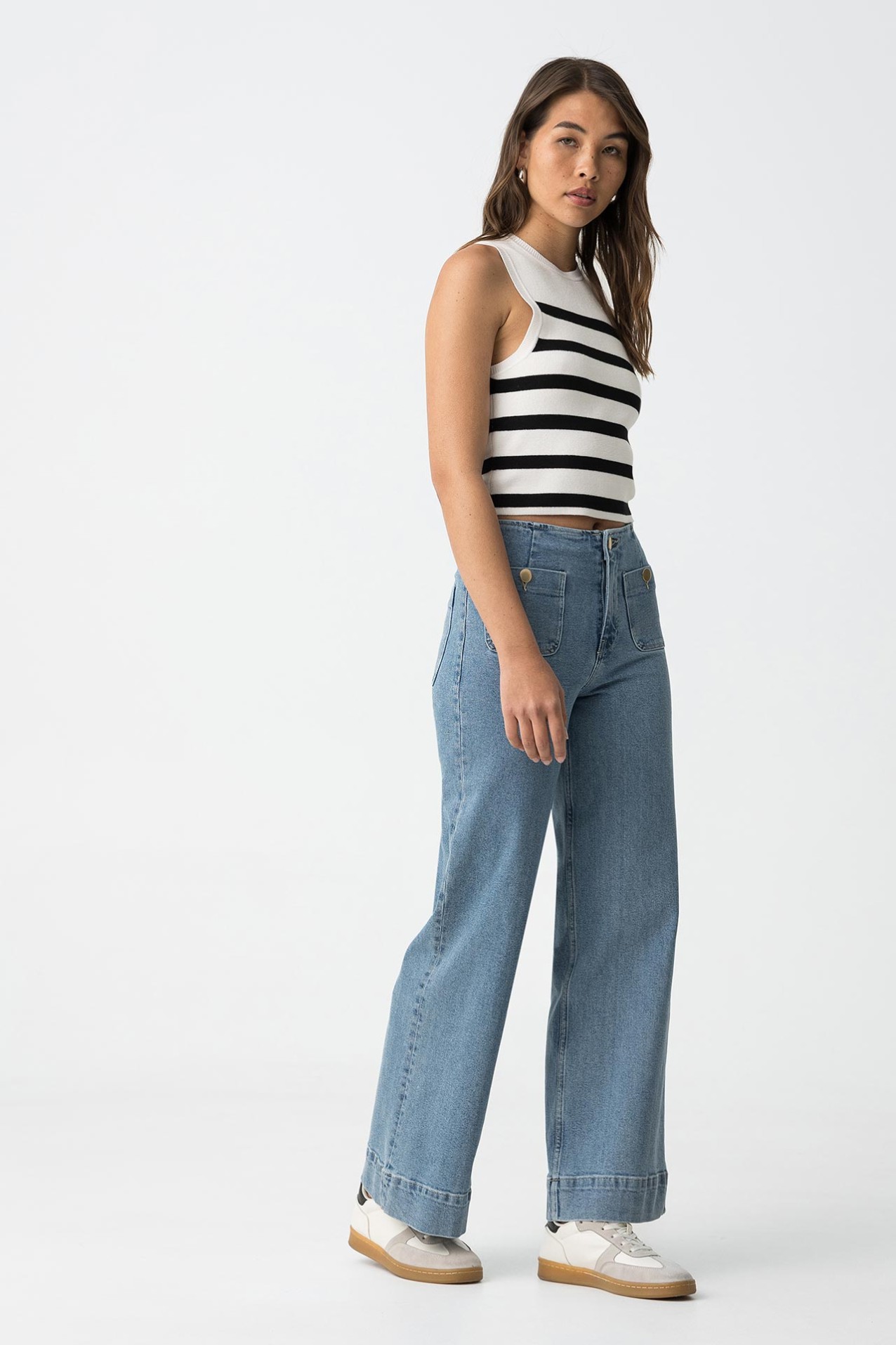 Jeans Sarah Wide Leg - 10063470_C1032 | Tiffosi