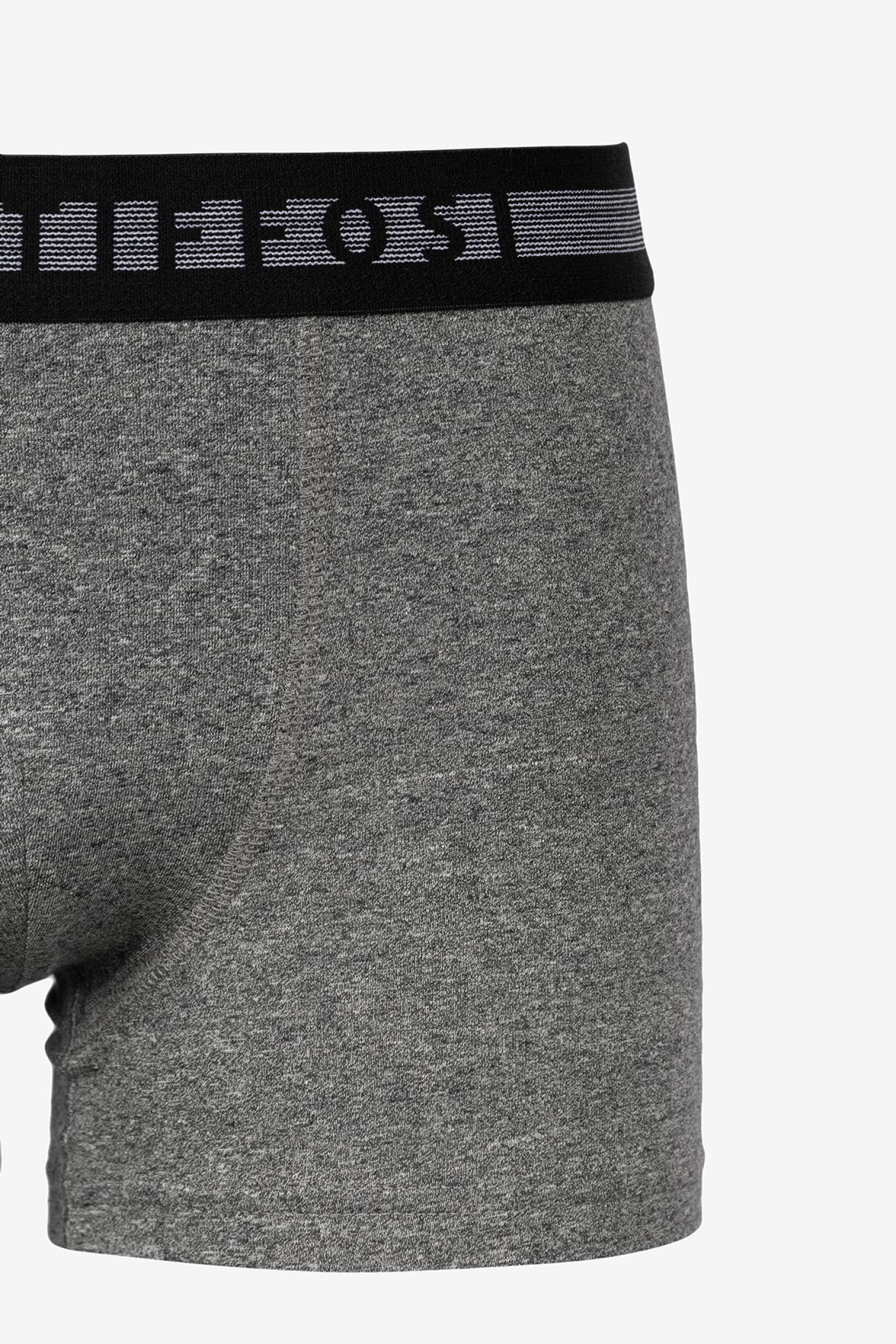 Grey Melange Basic Boxer - 10052789_060 | Tiffosi