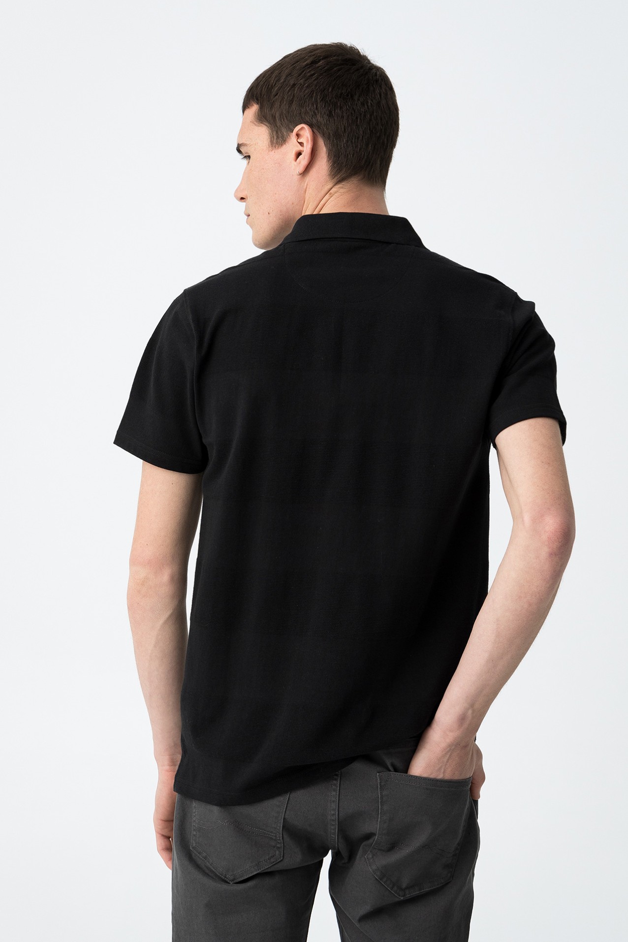 Bicolor Striped Polo - 10060026_000 - Tiffosi