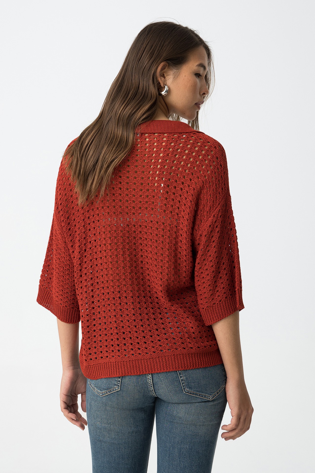 Perforated Knit Shirt - 10061048_447 | Tiffosi