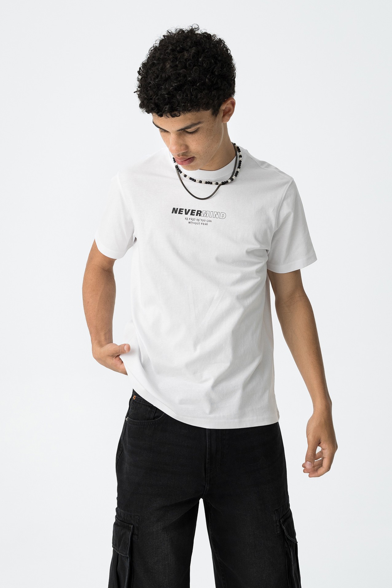 Fast Driver Theme Printed T-shirt - 10063247_001 | Tiffosi