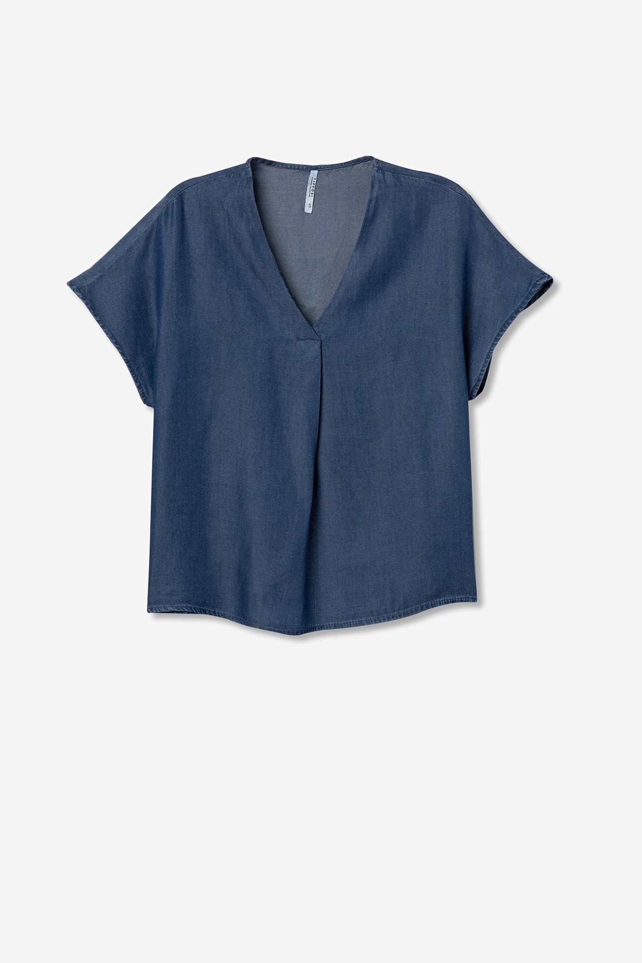 Basic Denim Blouse - 10063859_E10 | Tiffosi