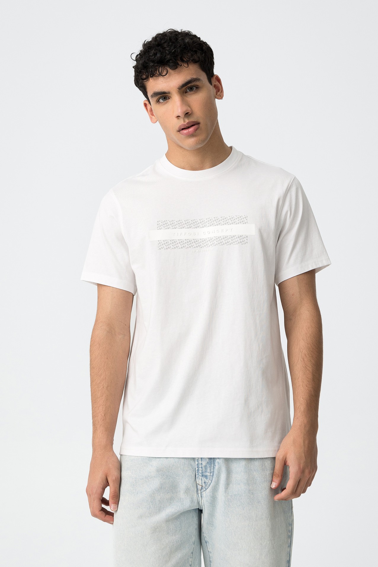 T-shirt with Front Print - 10063400_001 - Tiffosi