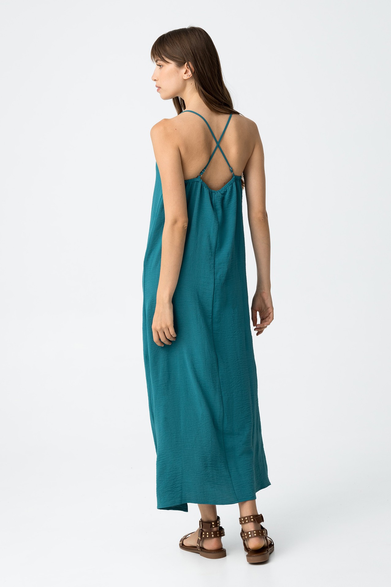 Long Strap Dress - 10063529_875 - Tiffosi