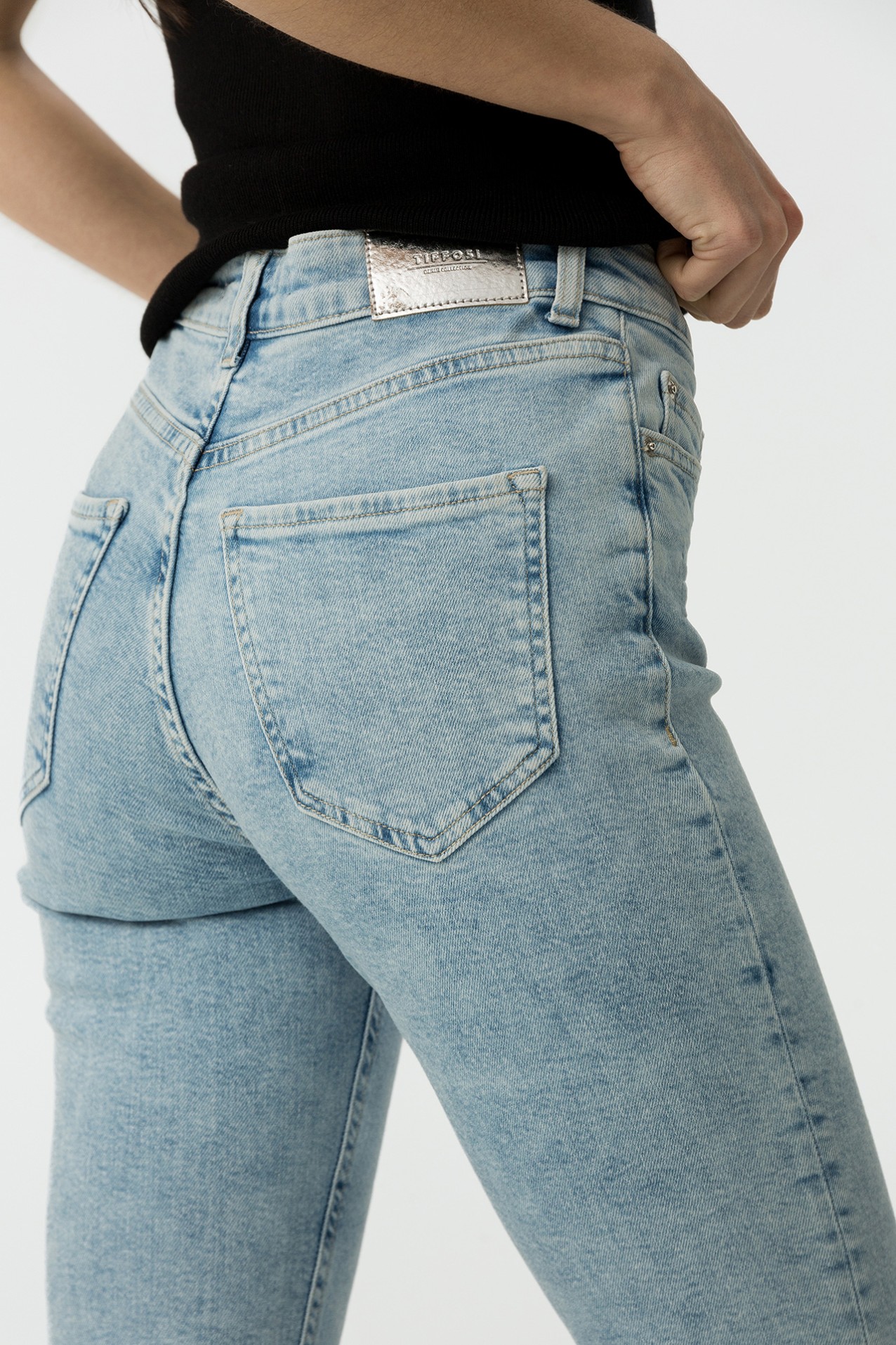 Jennifer Slim Fit High Waist Jeans - 10059438_C1030 - Tiffosi