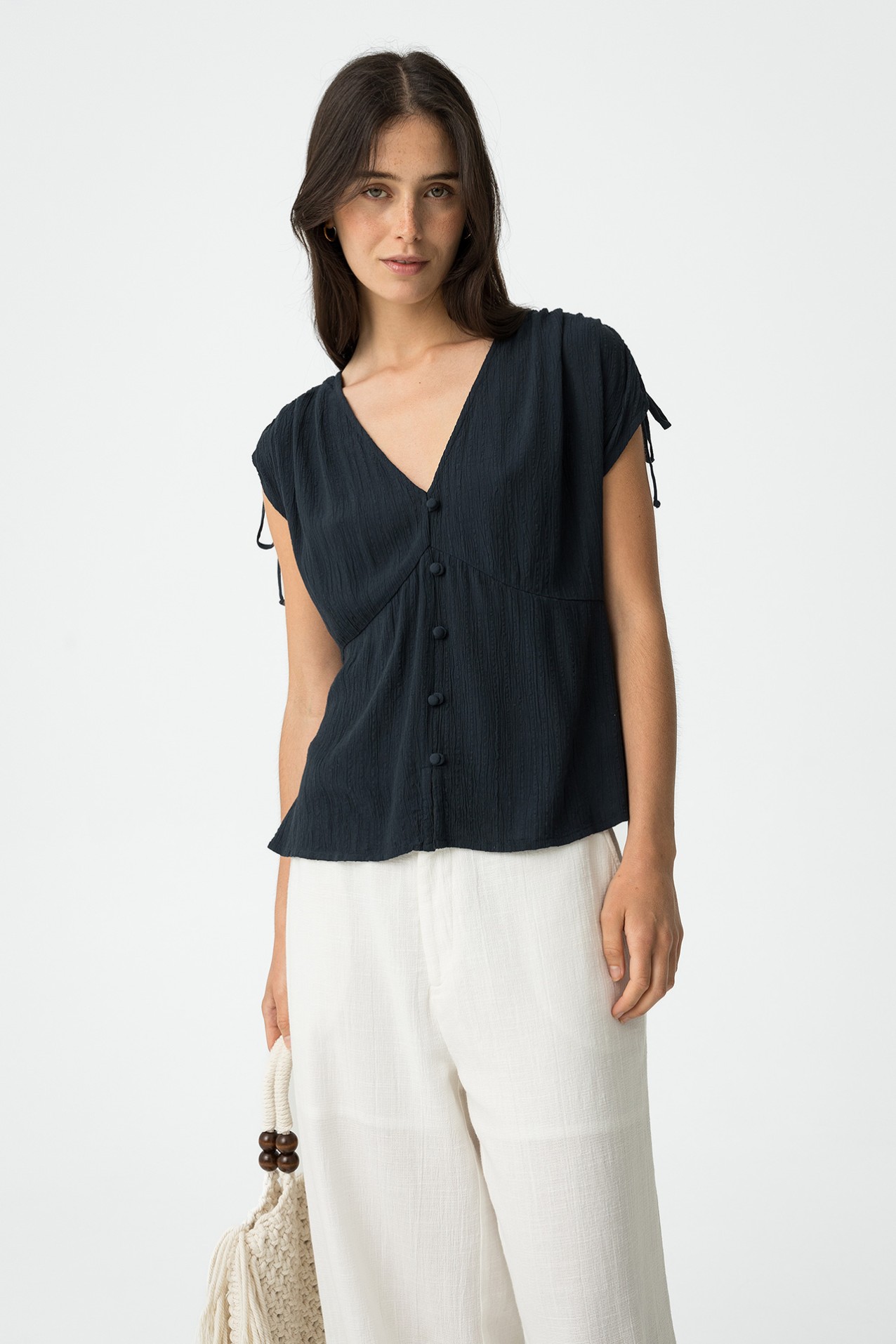 Blusa com Textura - 10063746_798 - Tiffosi