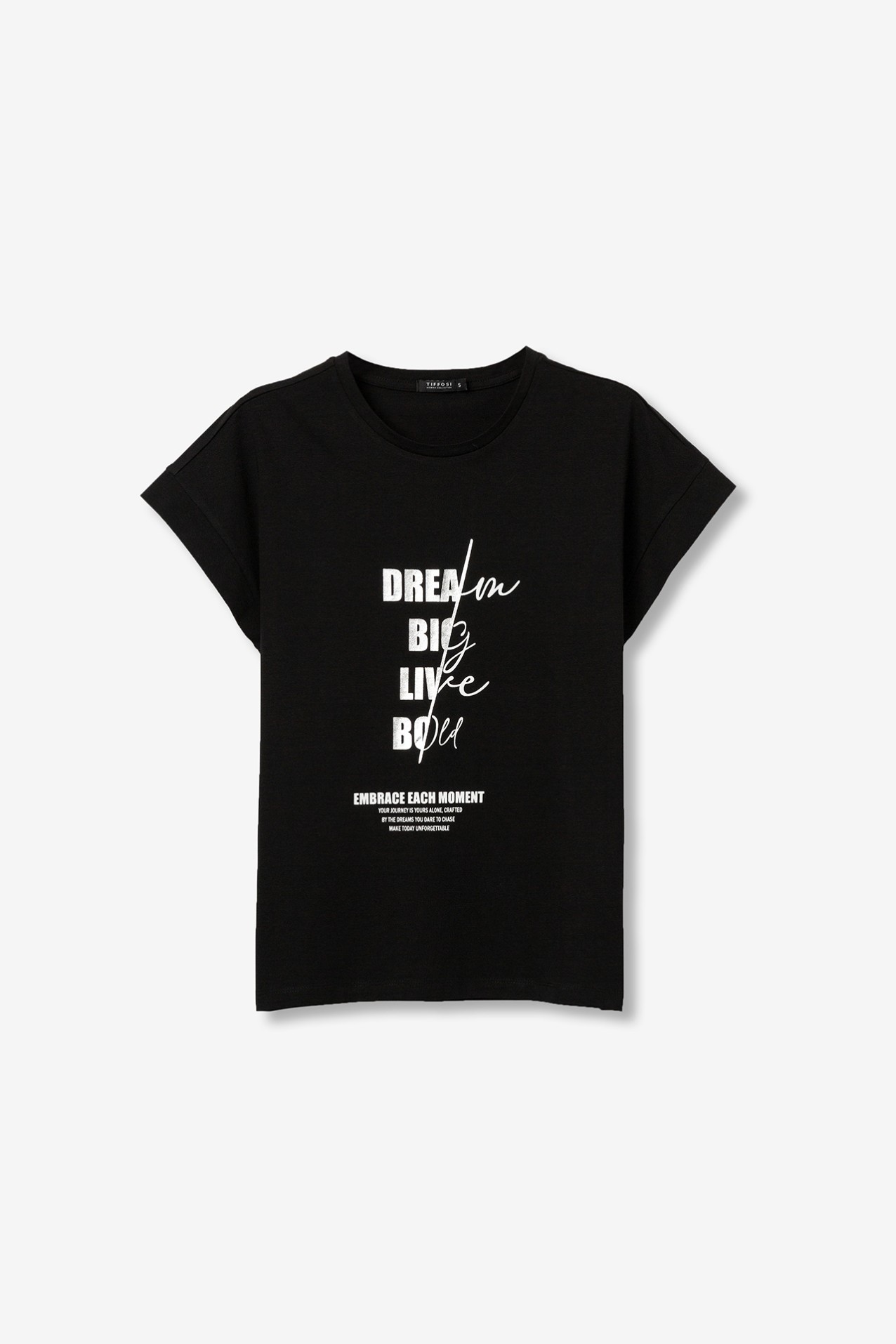 Metallic Print T-shirt - 10063683_000 - Tiffosi
