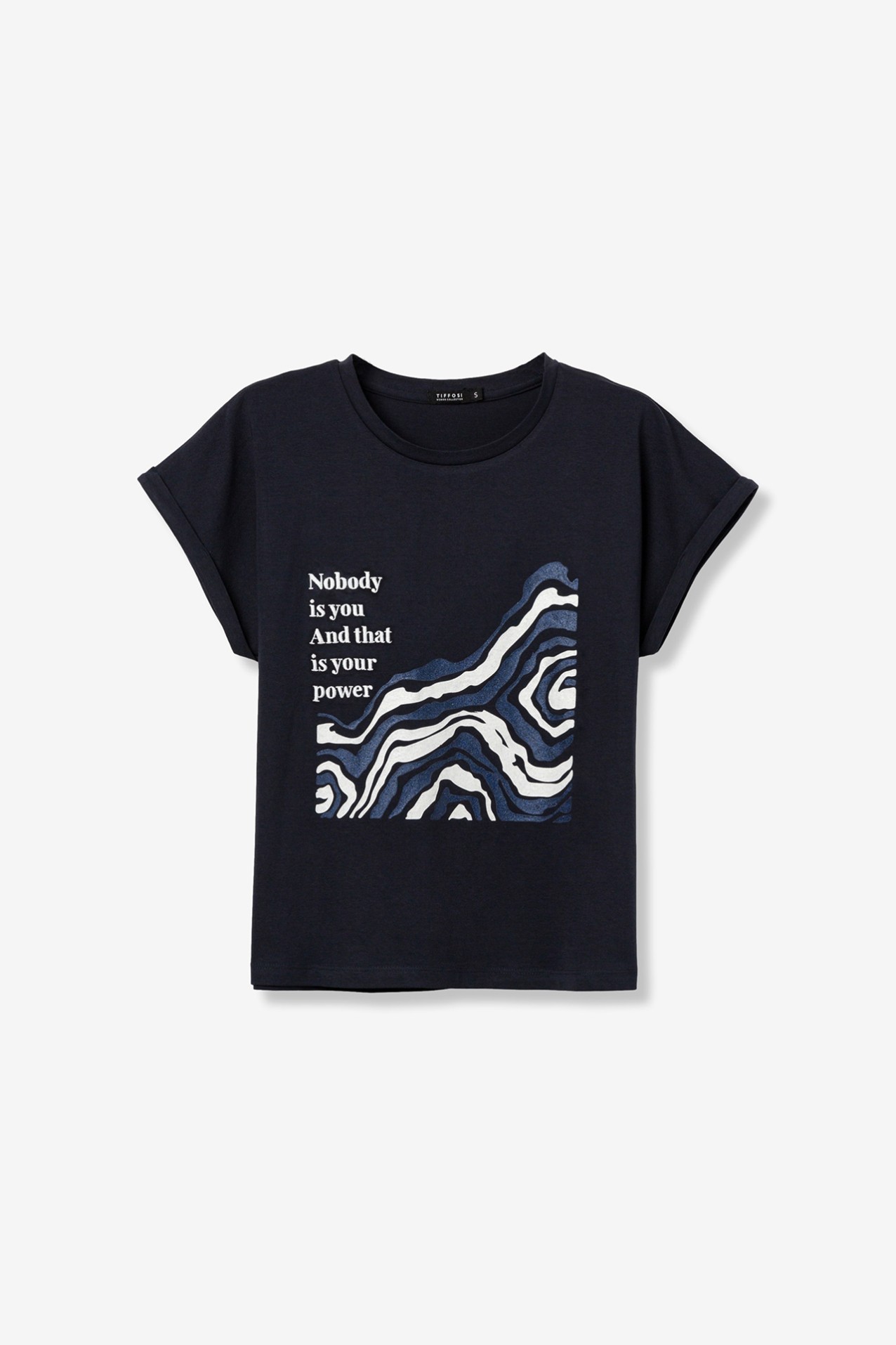 Camiseta con Estampado Brillante - 10063680_798 - Tiffosi