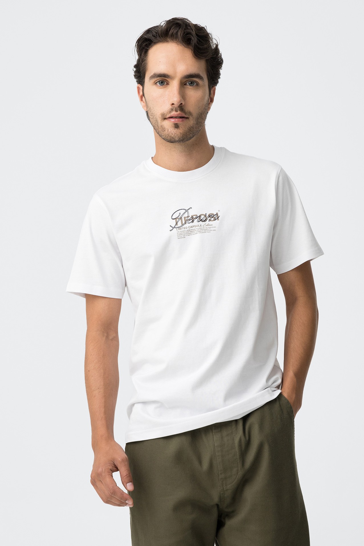 Embossed Graphic T-Shirt - 10063237_001 - Tiffosi
