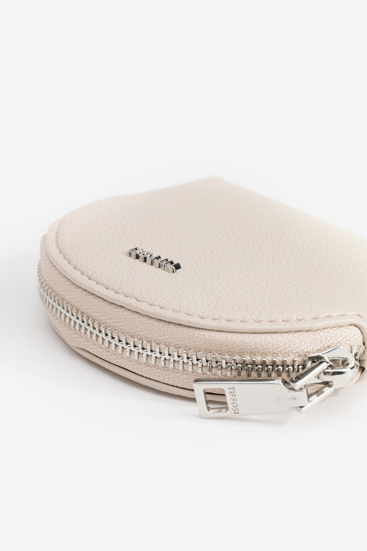 Beige Compact Coin Purse - 10063281_160 - Tiffosi