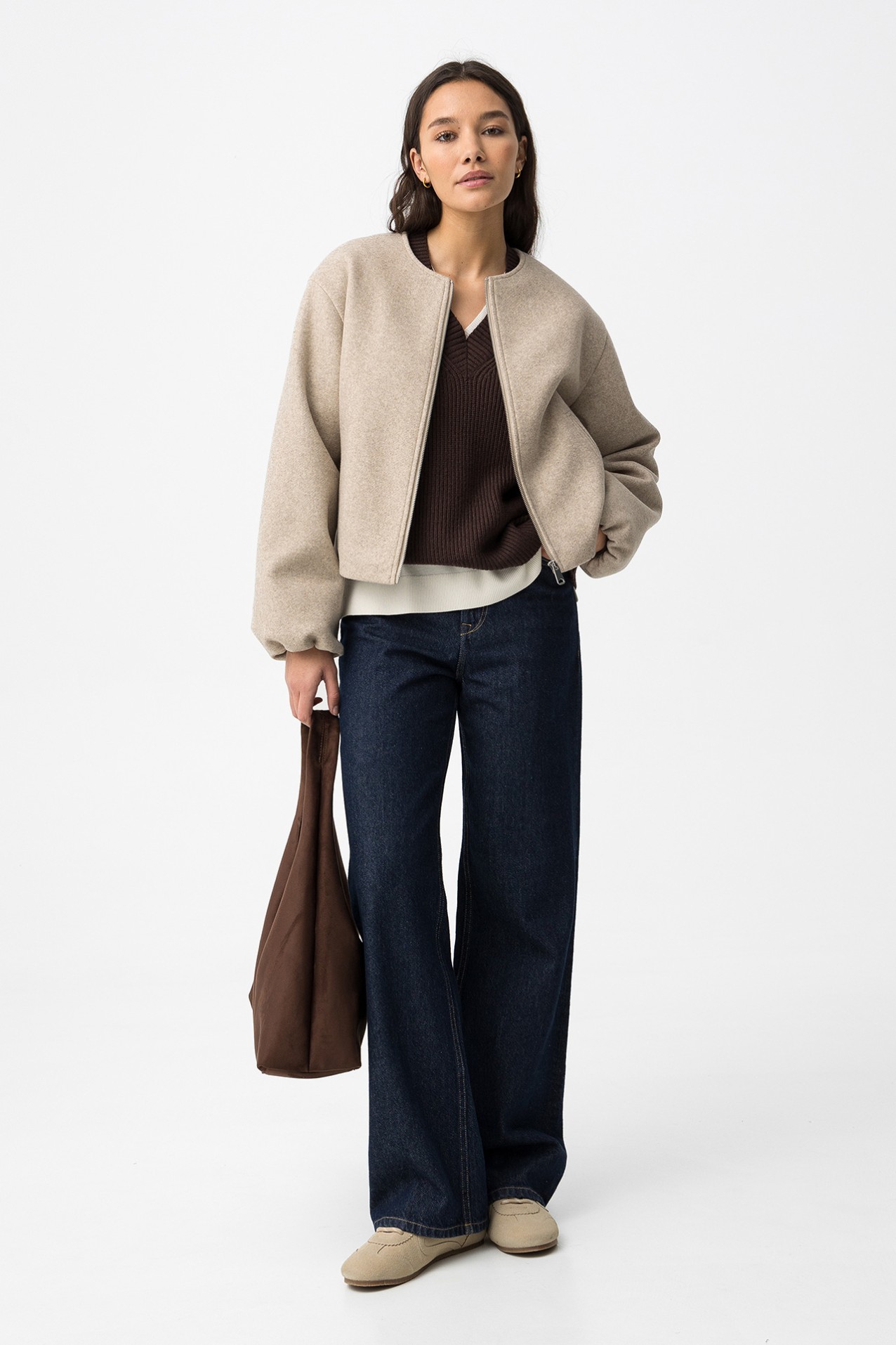 Beige Casual Jacket - 10066130_184 - Tiffosi