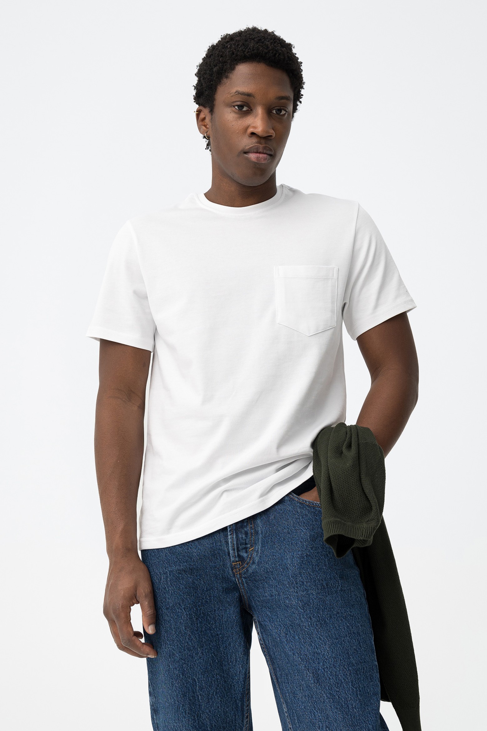 White Short Sleeve Tee - 10064377_001 - Tiffosi