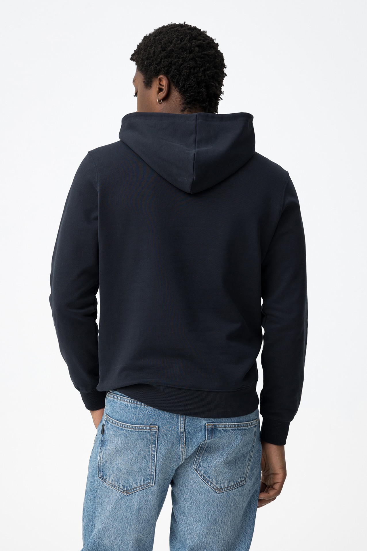 Navy Blue Hoodie - 10064700_788 - Tiffosi