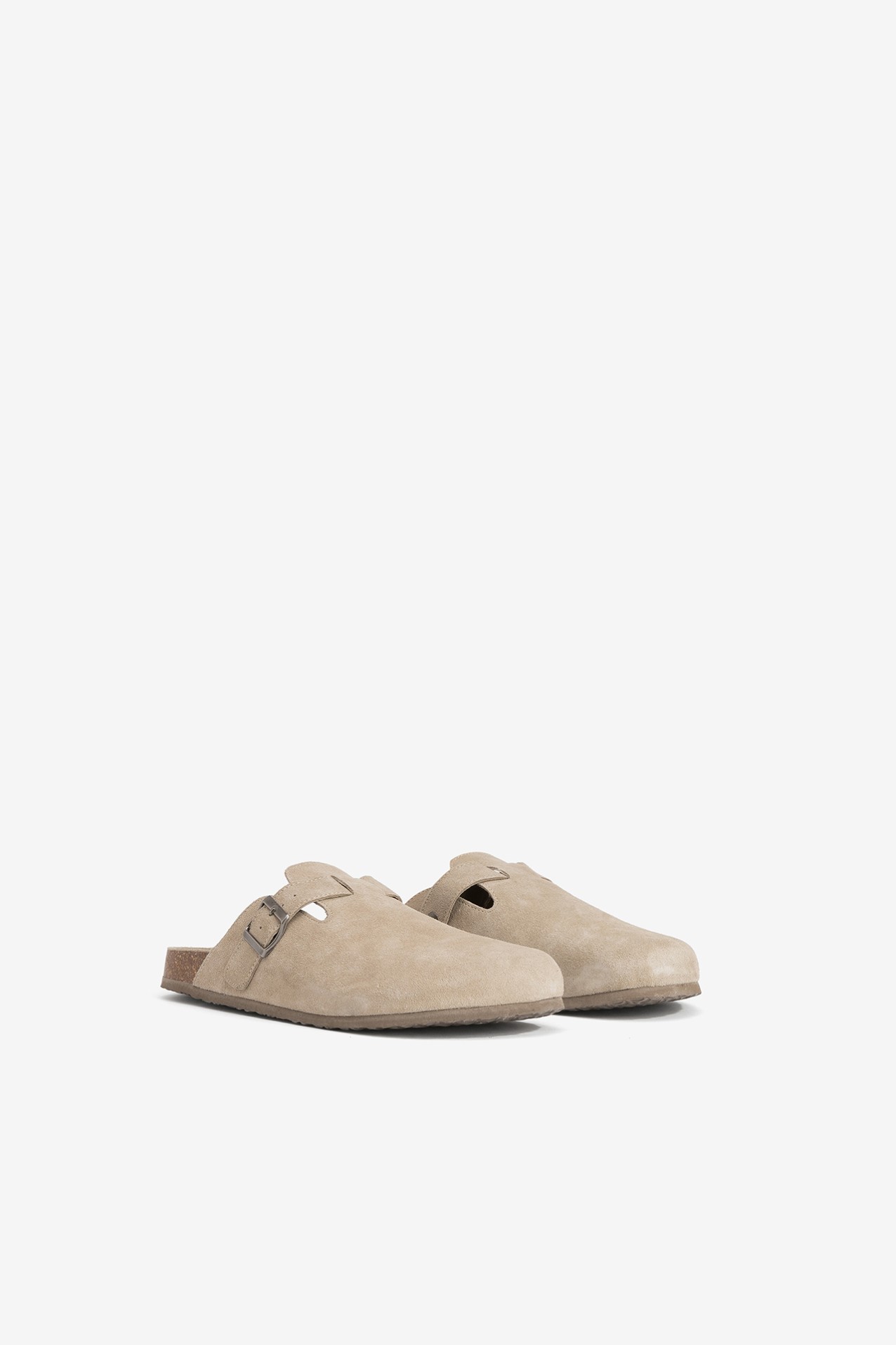 Beige Cork Sole Slides - 10064776_180 - Tiffosi