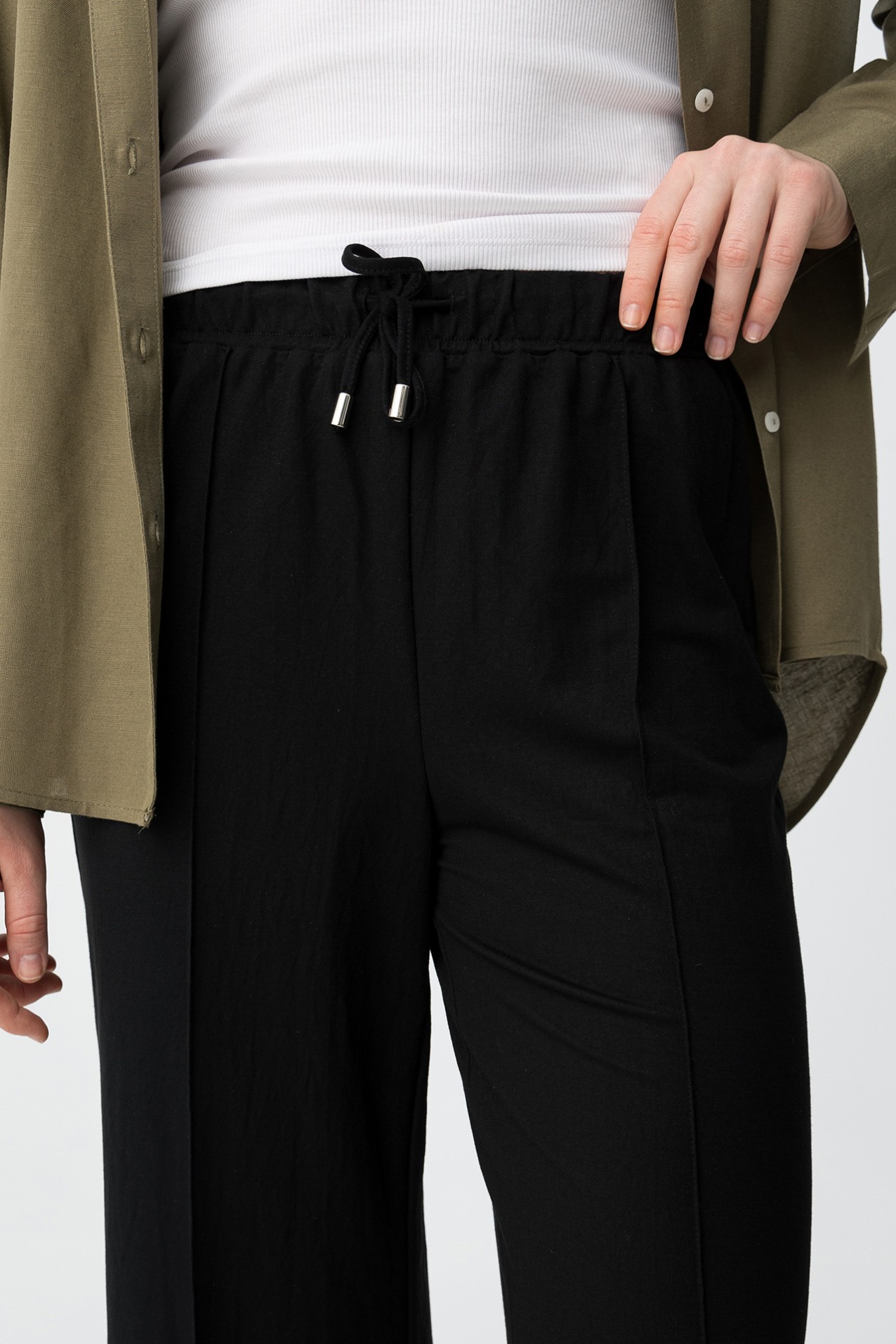 Pantalones Wide Leg Negros - 10064919_000 - Tiffosi