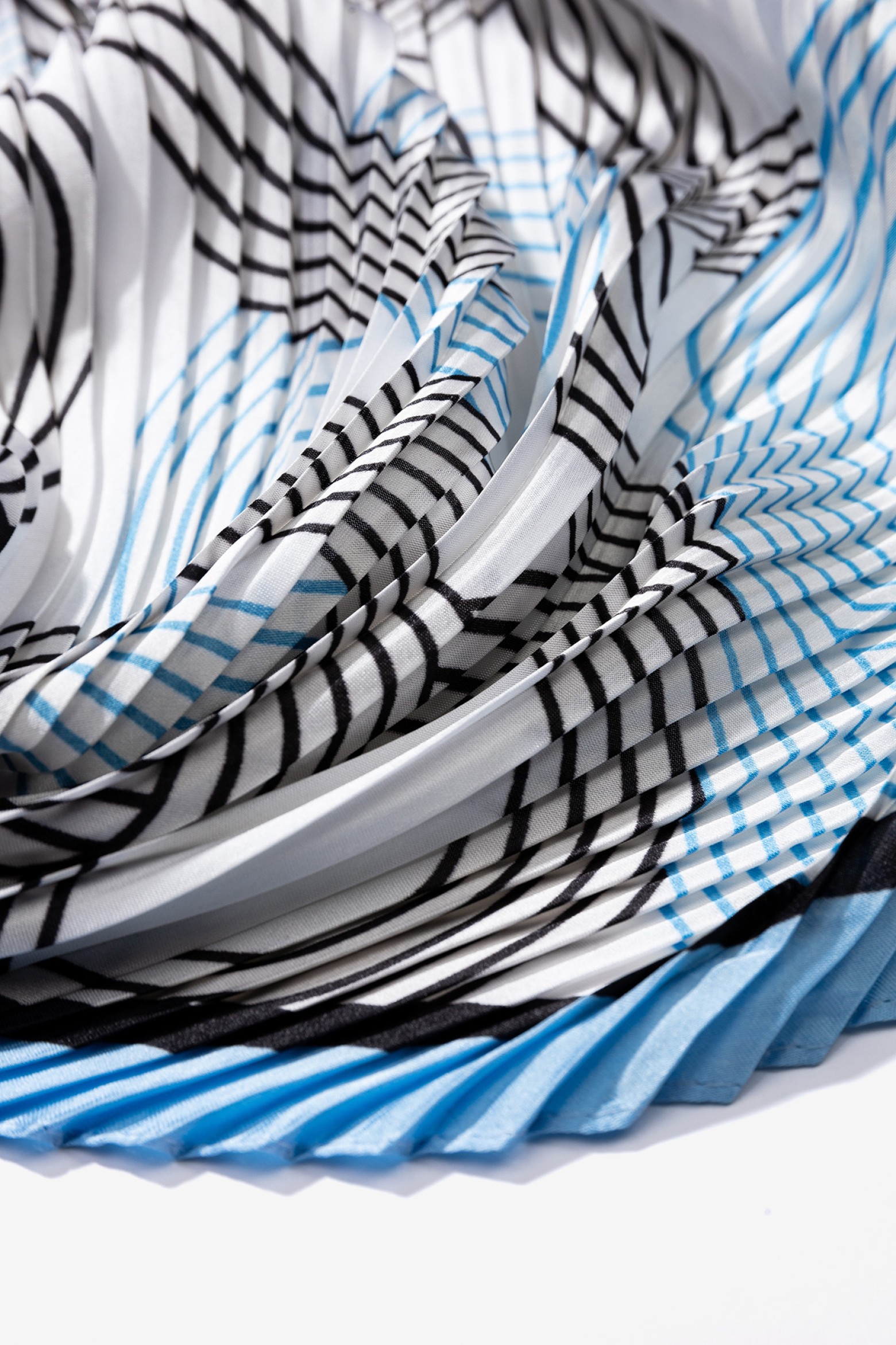Blue Patterned Scarf - 10065794_736 - Tiffosi