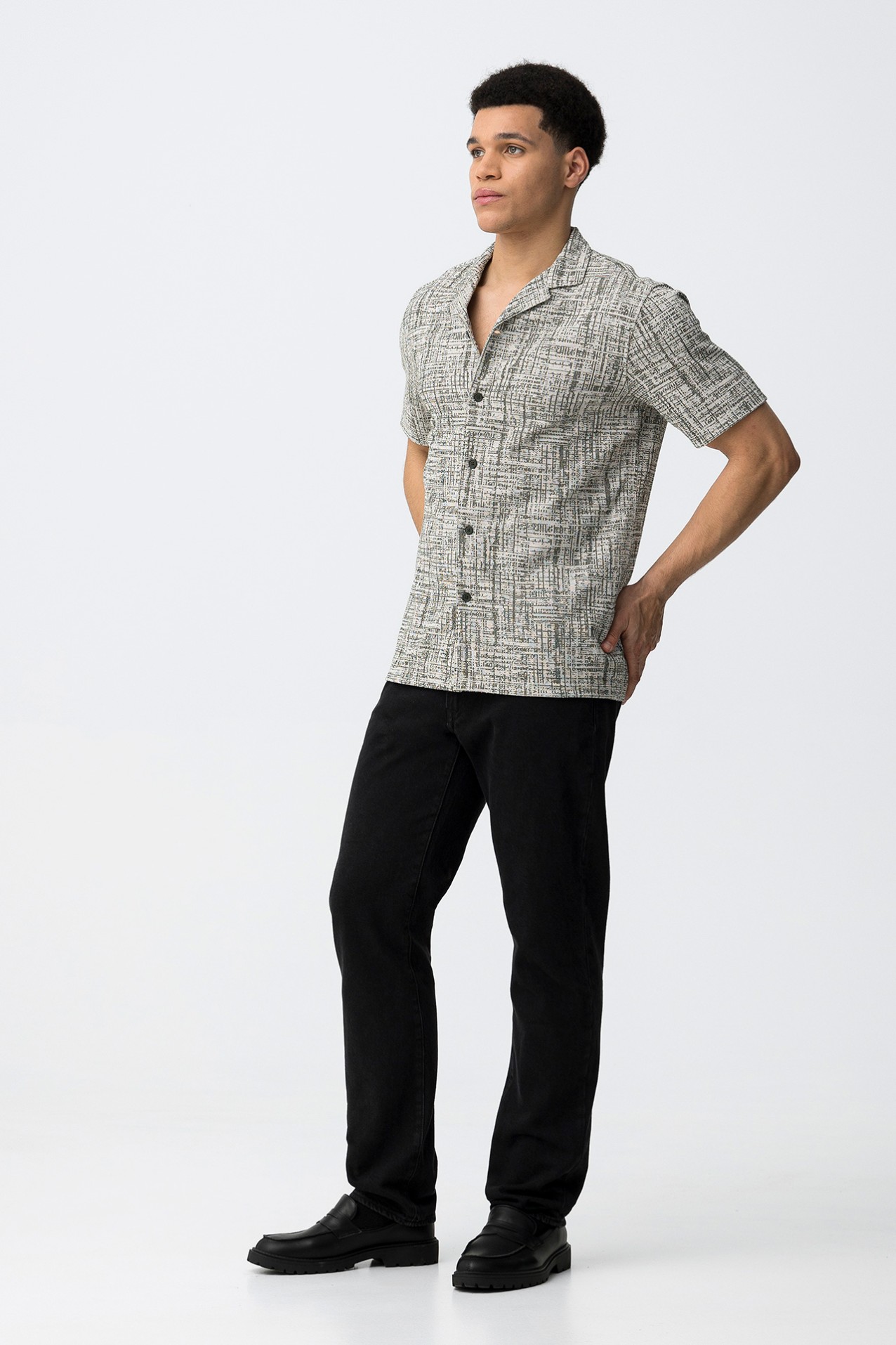 Austin Straight Black Jeans - 10067088_P1032 - Tiffosi